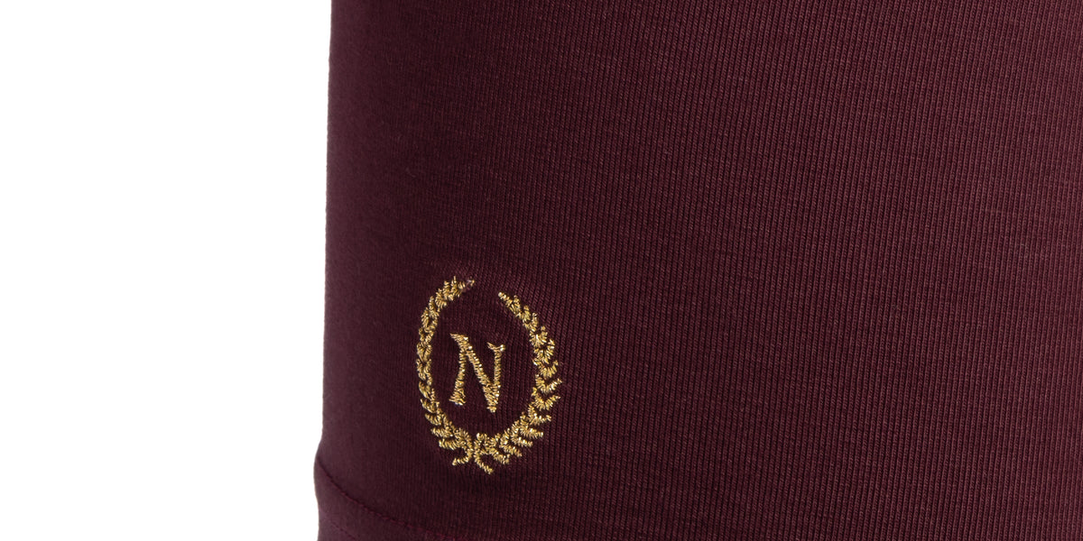 Boxer Napoléon burgundy • Maison Broussaud